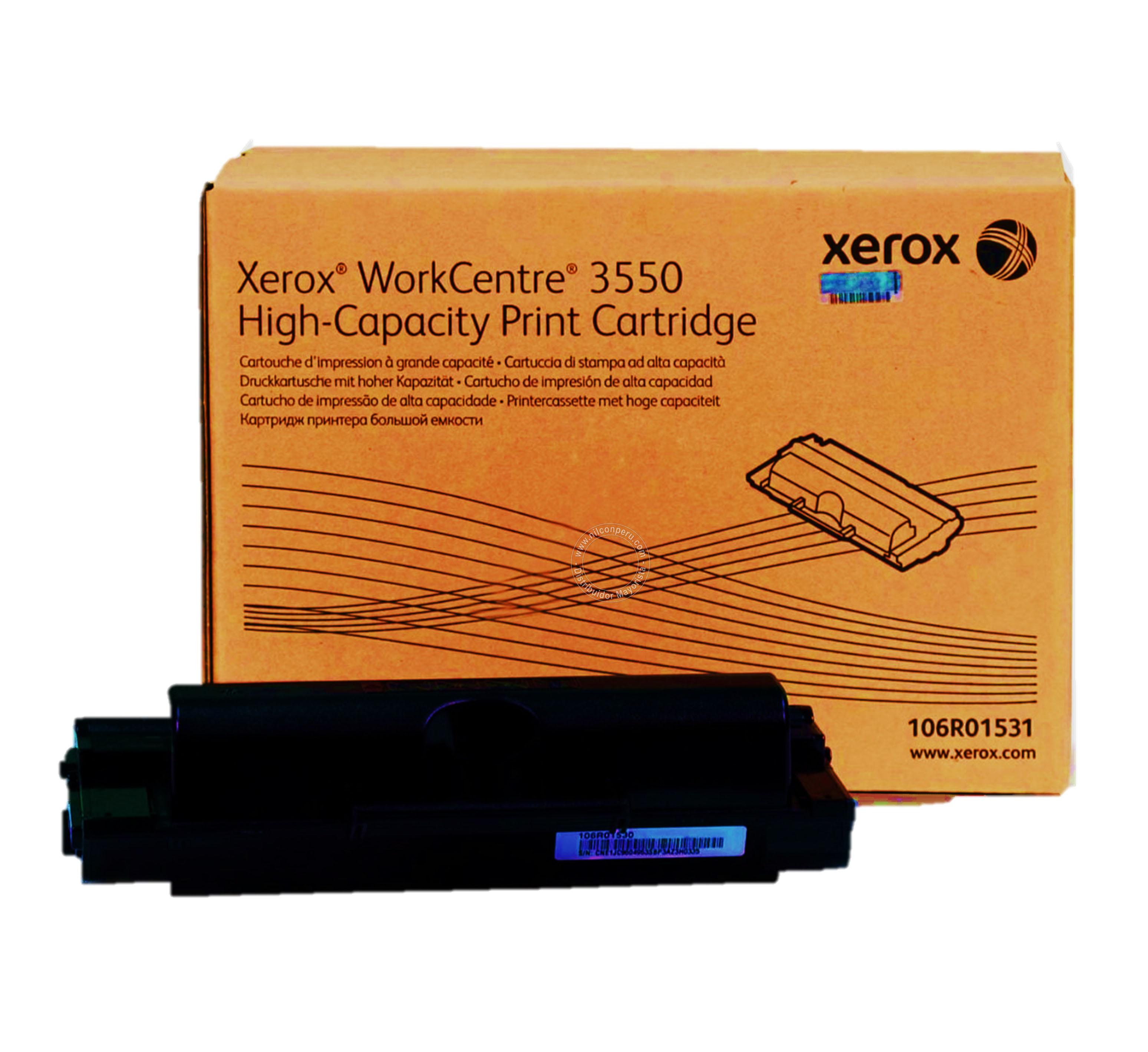 Toner Xerox, para WorkCentre 3550, 11000 Páginas -106R01531.